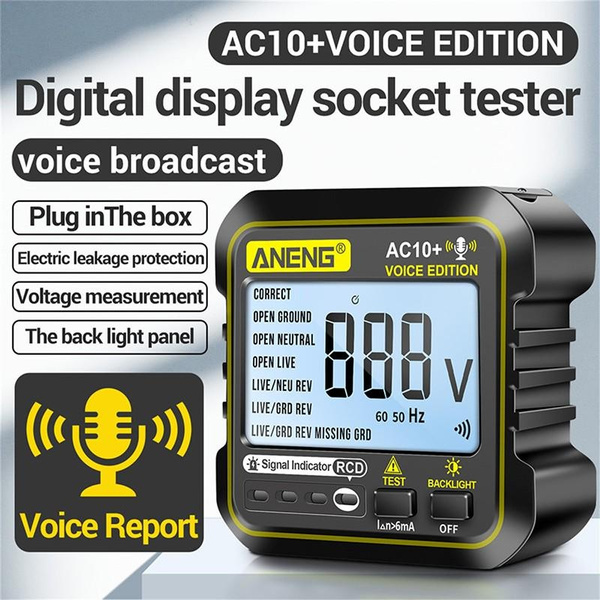 Voice Power Socket Tester Power Outlet Tester Voice Power Outlet Test