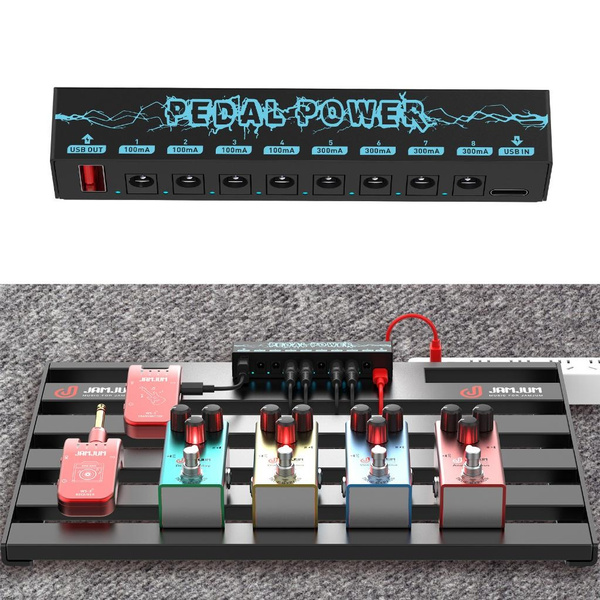 Guitar Effect Pedal Power Supply 8 Independent Outputs Suitable for 9V ...