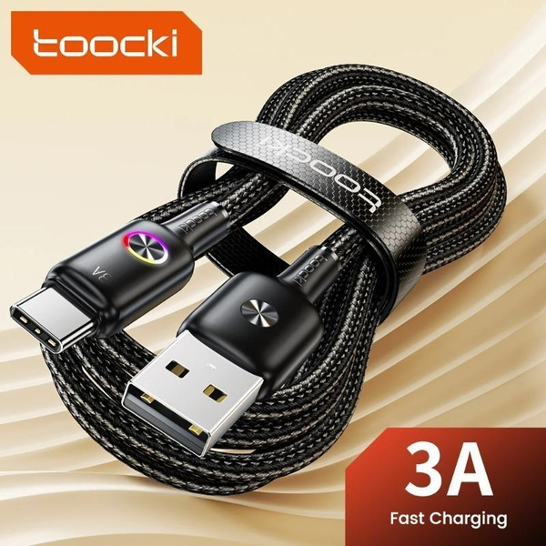 Toocki 3A USB Type C Fast Charge Cable For Samsung Xiaomi Huawei Usb-C ...