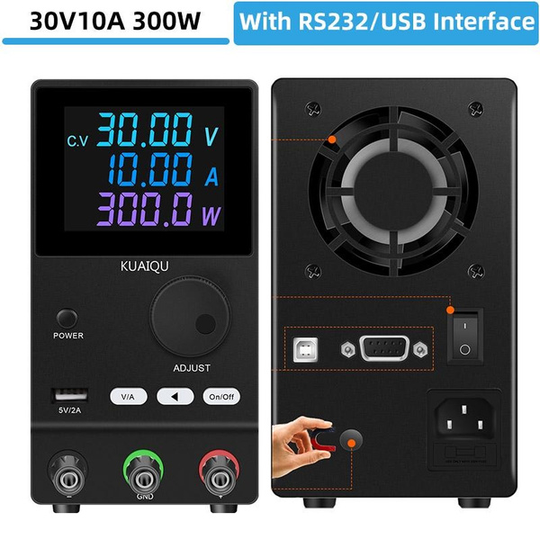 RS232 Software Programmable DC Power Supply 30V 5A/10A Accurately ...