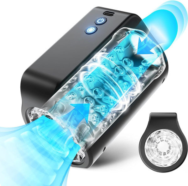 Automatic Male Masturbators Open-Ended Penis Vibrator 7 Rotating Modes ...