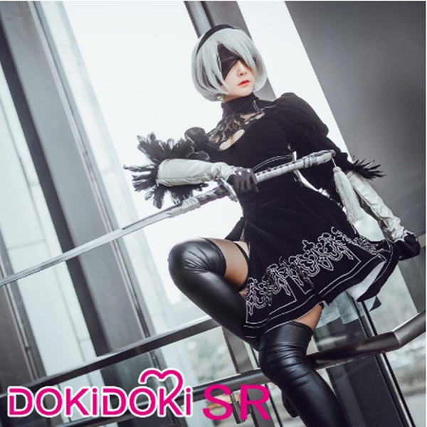 DokiDoki-SR Game Cosplay NieR:Automata 2B Cosplay YoRHa No. 2 Type B Costume Women Halloween ...