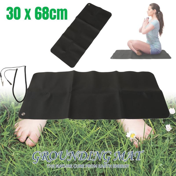 Grounding Mat Large Black Earthing Grounding Pad for Elderly Foot ...
