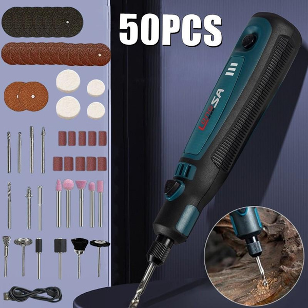 50PCS/Set Mini Electric Grinding Pen Rotary Drill Grinder Rotary Tool ...