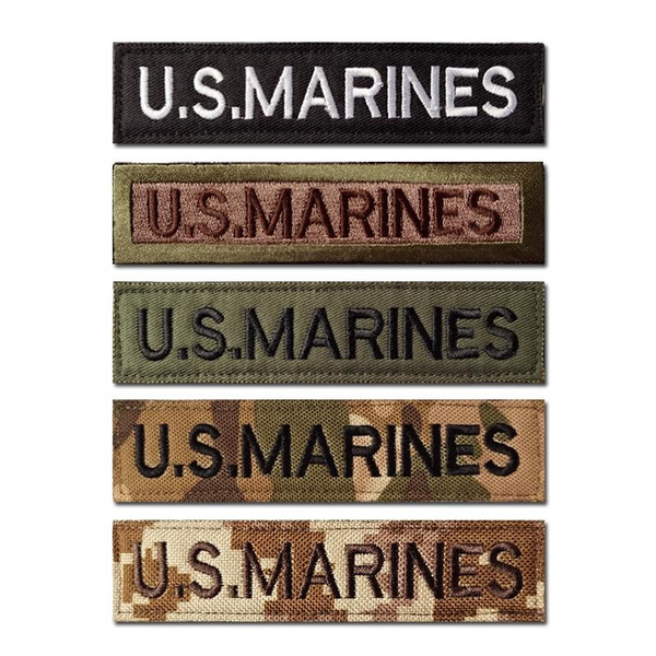 U.S. Marines Corps Chest Strip Tactical Morale Embroidery Hook Velcro ...