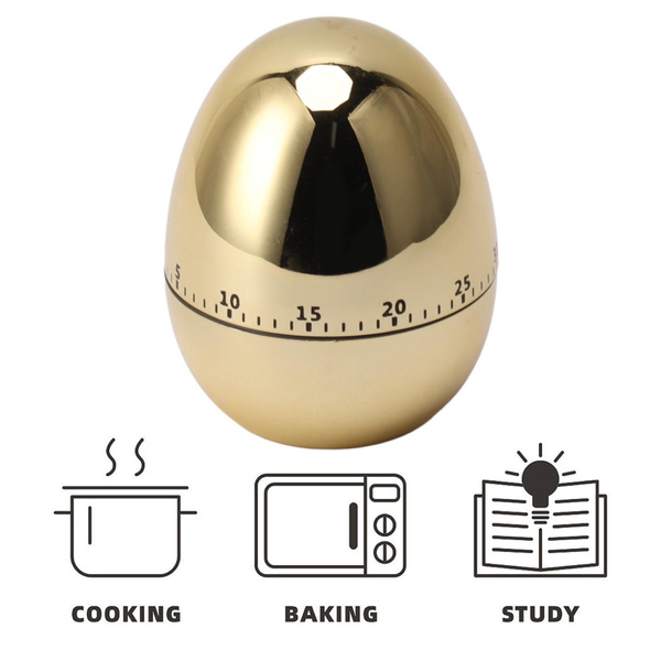 60 Minutes Egg Model Mechanical Timer Cooking Alarm Clock Manual Timer ...