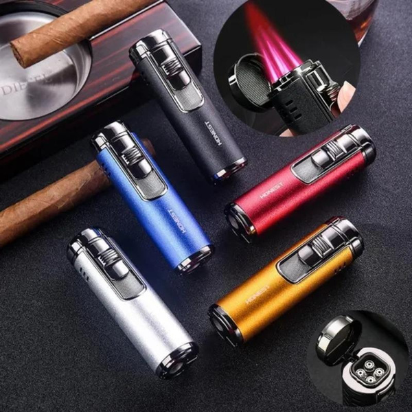 New Four Fire New High Temperature Visible Gas Blue Flame Torch Turbo ...