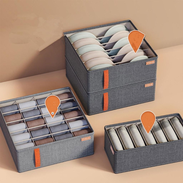 Multifunctional Storage Box For Underwear Socks Bra Drawer Organizers
