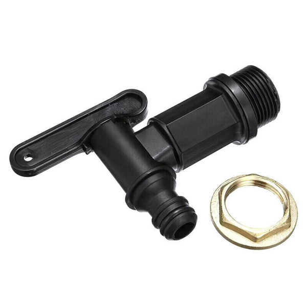 Plastic Faucet Water Butt Tap Bucket Connector Barrel Adaptor Nozzle ...