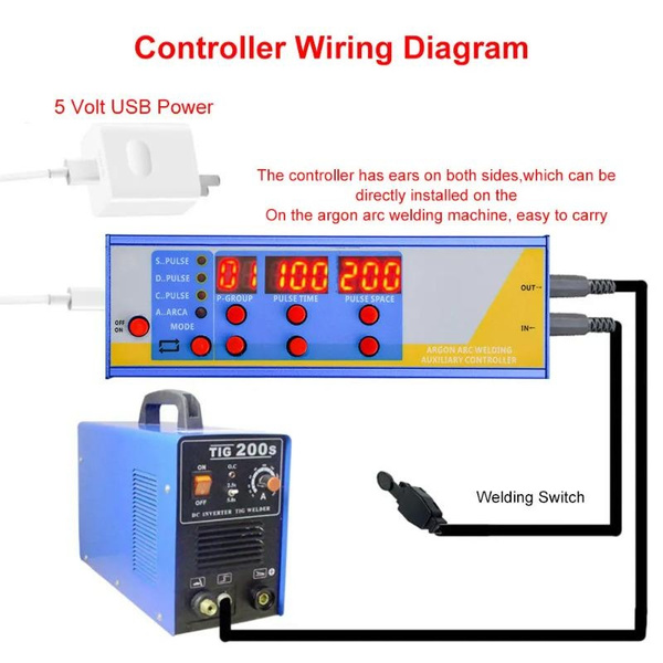 1 Set Argon Arc Welding Cold Welding Machine Controller Sheet Pulse Spots Welding Machines Cold ...