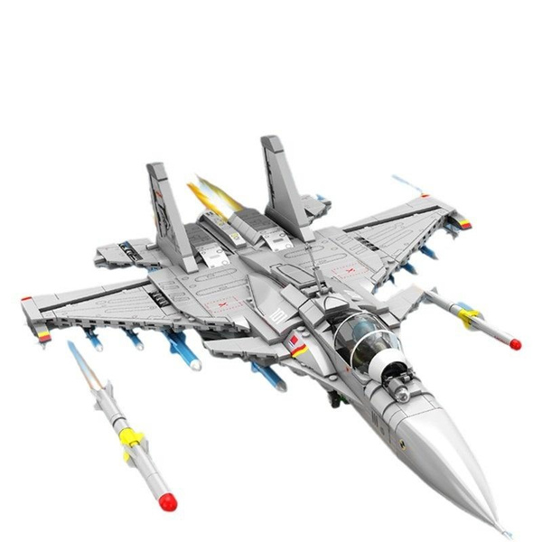 Aviation J-15 Carrier Based Fighter Jet City Building Block Model Kit ...