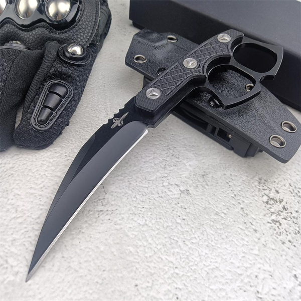 Micro Knuckle Knife Fixed Blade Knife 3.42 Inches High Hardness ...