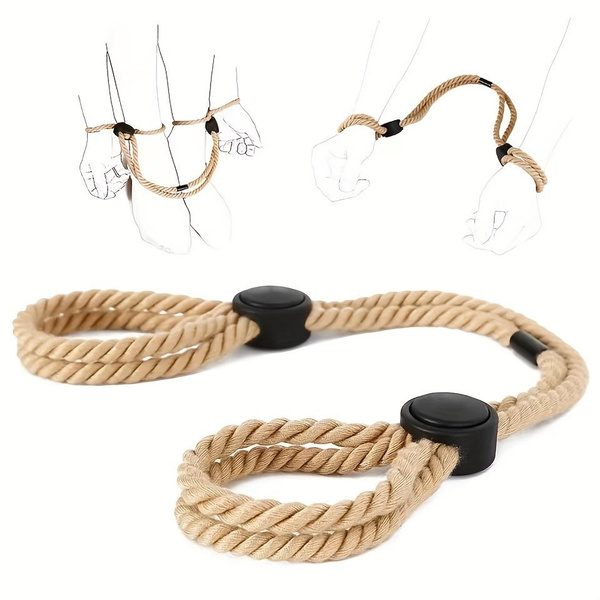 Adjustable Rope Handcuffs Fetish Hand Shackles Bdsm Binding Toys Sex Sm ...