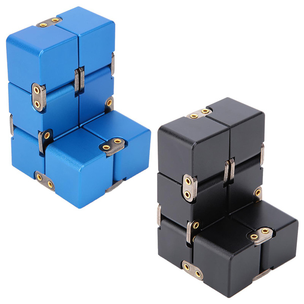Fidget Toys Metal Infinity C-ube Anxiety Stress Relief Toy for Adults ...