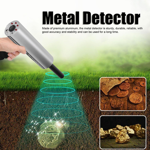 Metal Detector Aluminum Silver 14m Depth 800m Range Handheld ...