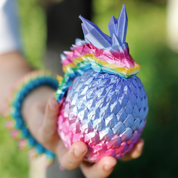 3D Printed Dragons Flexible ADHD, Autism, Relief Anxiety - Articulating ...