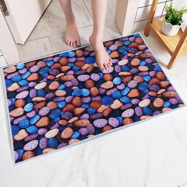 1 Pc Pebble Mat Door, Anti-slip Absorbent 3D Pebble Design Suitable For ...