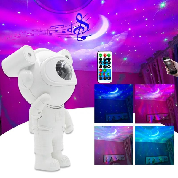 New Upgraded Galaxy Night Light Astronaut Starry Nebula Moon Ceiling ...