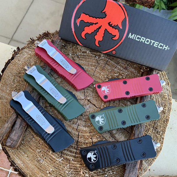 Micr Mini OTF Automatic Knife 5.5'' Matte Danto D2 Steel Blade Black ...