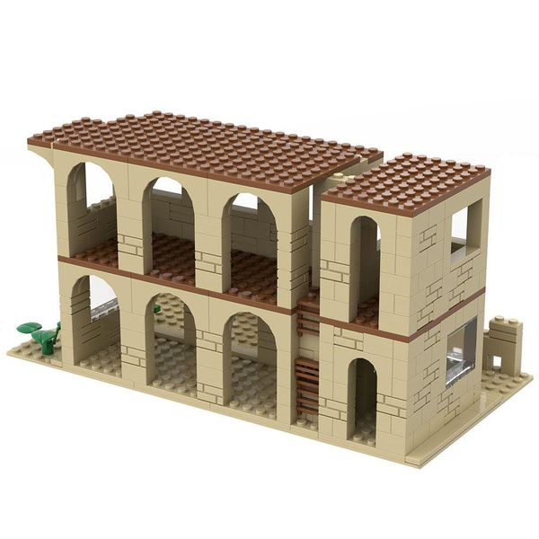 WW2 Military Series Military Base Defense Tower Diy Scene Building ...