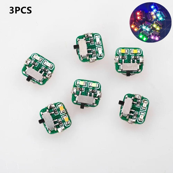 3Pcs Led Miniature Double Lamp Model For Diy Toys Car Robot Lighting ...