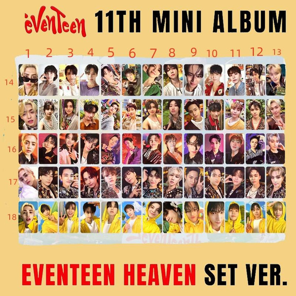 2023 New KPOP SVT 17 ablum Single new Album HEAVEN Photocard LOMO Cards ...