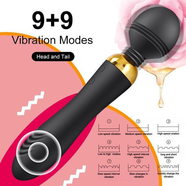 Female G-Spot Vibrator Powerful Clitoris Vibrators USB Recharge AV Vibrator Massager Sexual ...