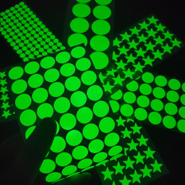 Luminous Dots Wall Stickers Fluorescent Home Children's Room Wall DIY ...