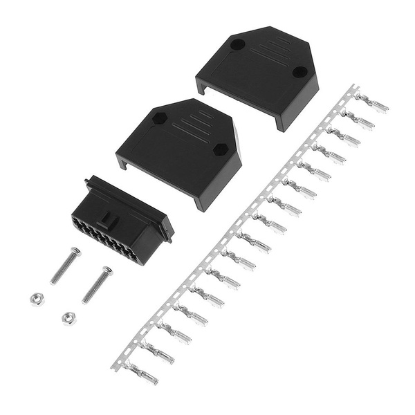 1 Set OBD-II 16 Pin Female Angle Connector Female Wire Sockets ...