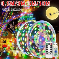 New Christmas Strip Lights RGB Colors Changing String Lights USB ...