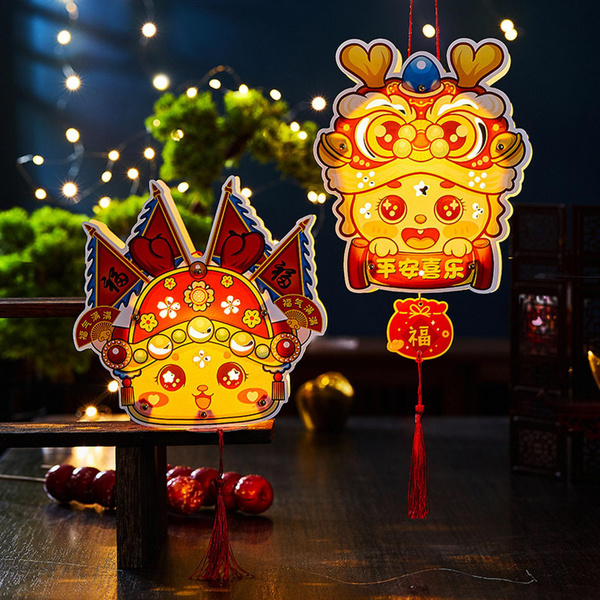 Festival Lantern Diy Kit Diy Chinese Dragon Lantern 2024 Year of Dragon ...