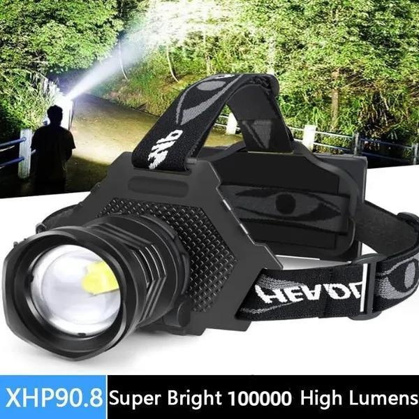 LED Rechargeable Headlamp , XPH90.8 Brightest LED Work Headlight ...