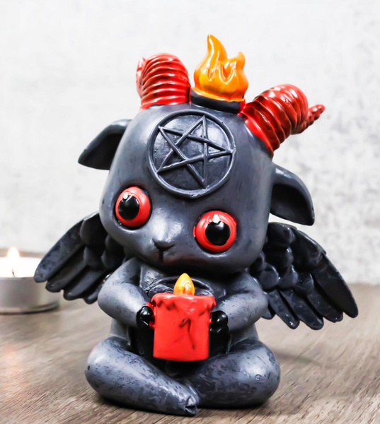 Wicca Occult Pentagram Baphy The Sabbatic Baby Goat Baphomet Ritual ...
