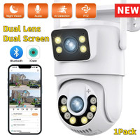 8MP 4K Wifi PTZ Camera Dual Lens with Dual Screen Ai Human Detect Auto ...