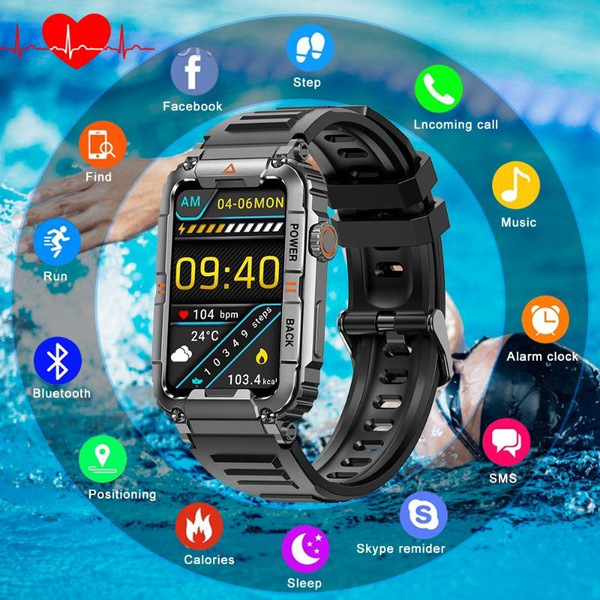 N Smart Watch Fitness Watches Ip67 Waterproof Military GPS Motion ...