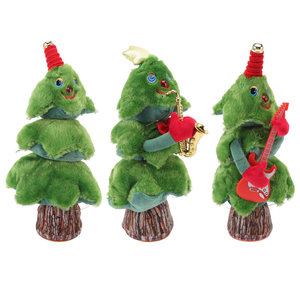 Dancing Singing Christmas Tree 8 Songs Stress Relief Electric Cartoon ...