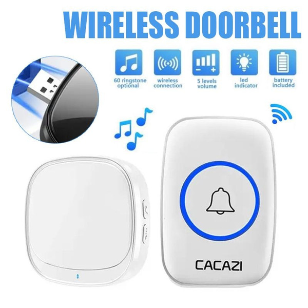 Home Wireless Doorbells USB Doorbell With 60 Melodies 5 Volume Levels ...