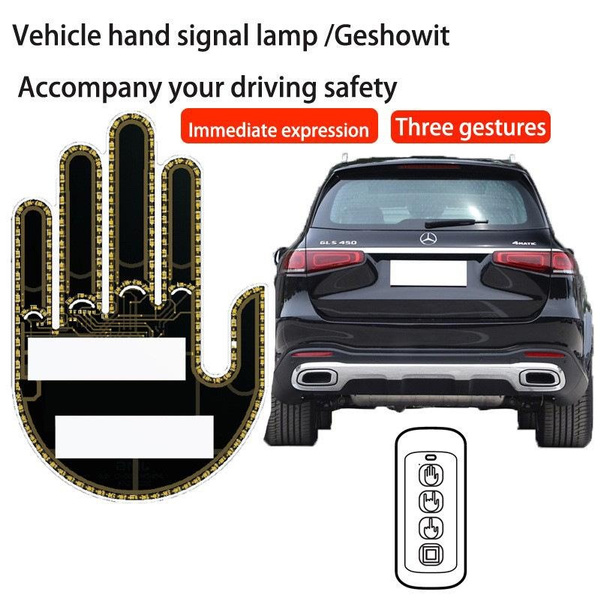New Car Finger Lamp Gesture Lamp Multi-purpose Warning Warning Lamp ...