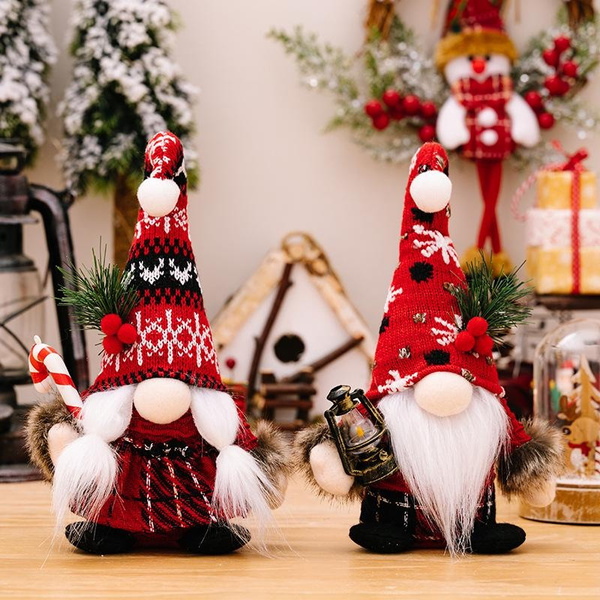 9.4'' Small Christmas Gnomes Plush Elf Decorations,Handmade ...