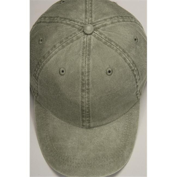 LP101 Optimum-Solid Pigment Dyed 6 Panel Low Profile Cap- Olive | Wish