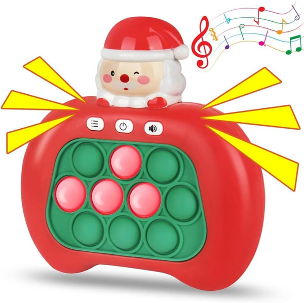 Christmas Fast Push Game, Pop Bubble Fidget Toy Quick Push Light Up ...
