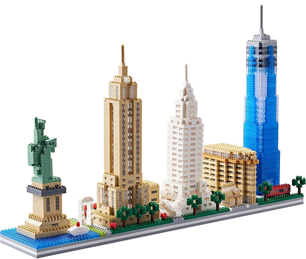 JSTOaOT Architecture New York City, New York Skyline Model Kit-with ...