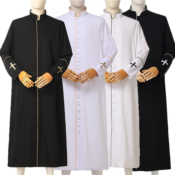 Men's Clergy Cassock Church Minister robe vestment for Pastor | Wish