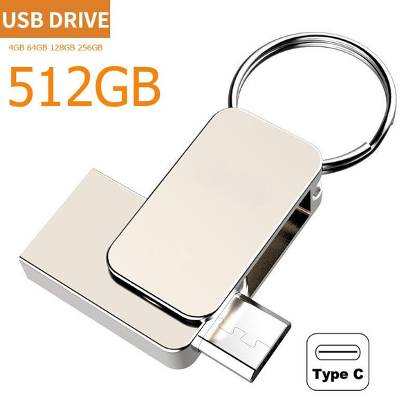 Portable U Disk 512GB 256GB 128GB 64GB 4GB USB 3.0 Type-C Interface ...