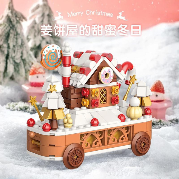 2024 Winter Christmas Creative Christmas Mini Gingerbread House ...
