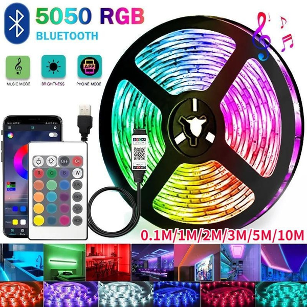 24Key LED Strip Lights Smart Color Changing LED Strips SMD 5050 LED ...