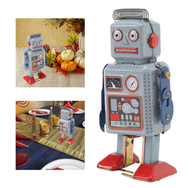 Wind Up Vintage Robot Toy, Wind Up Vintage Robot Toys Clockwork Walking ...