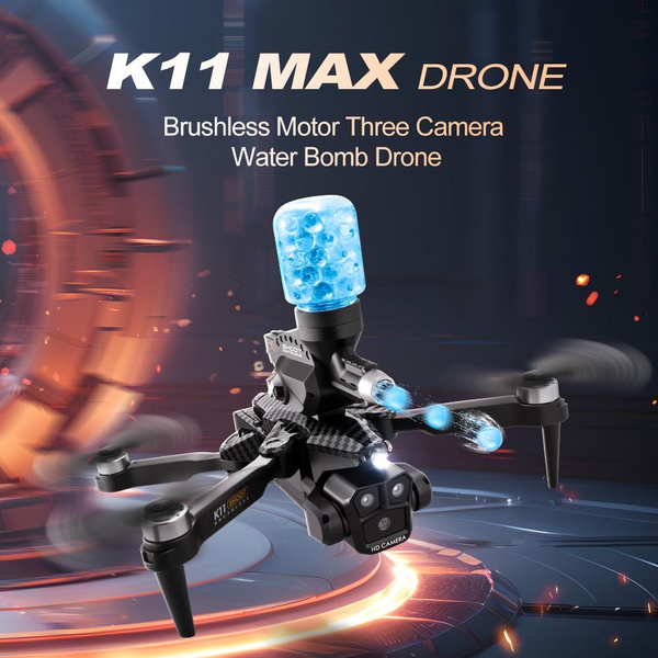 2024 New K11 Max Drone Professional Aerial Photography Aircraft 8K Three-Camera Obstacle ...