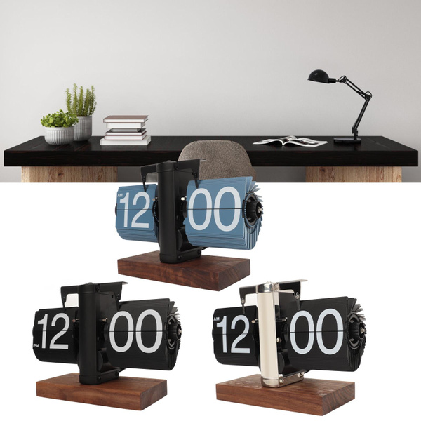 Digital Flip Down Clock Retro Automatic Turning Battery Operated ... Digital Flip Down Clock Retro Automatic Turning Battery Operated ...