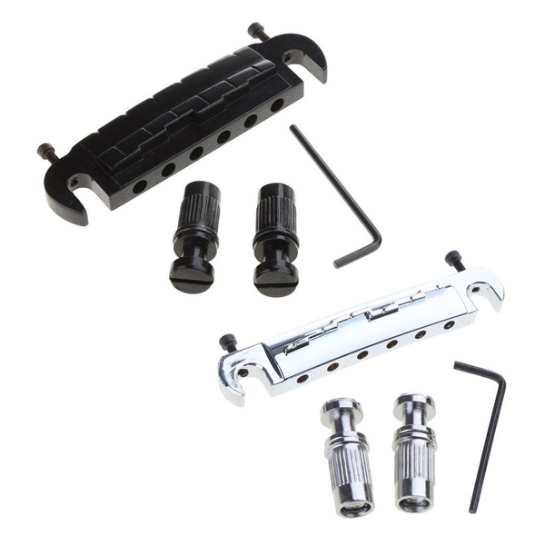 Guitar Bridge, Electric Guitar Bridge Wraparound Bridge Stop Tailpiece ...